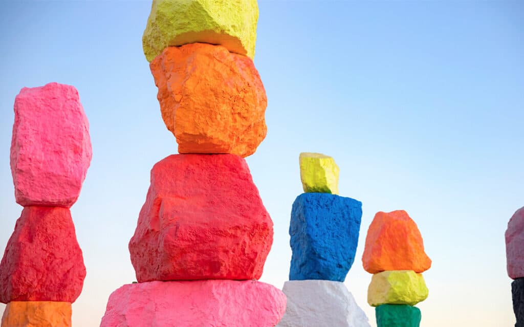 Visiting the Vibrant Rocks at Seven Magic Mountains in Vegas